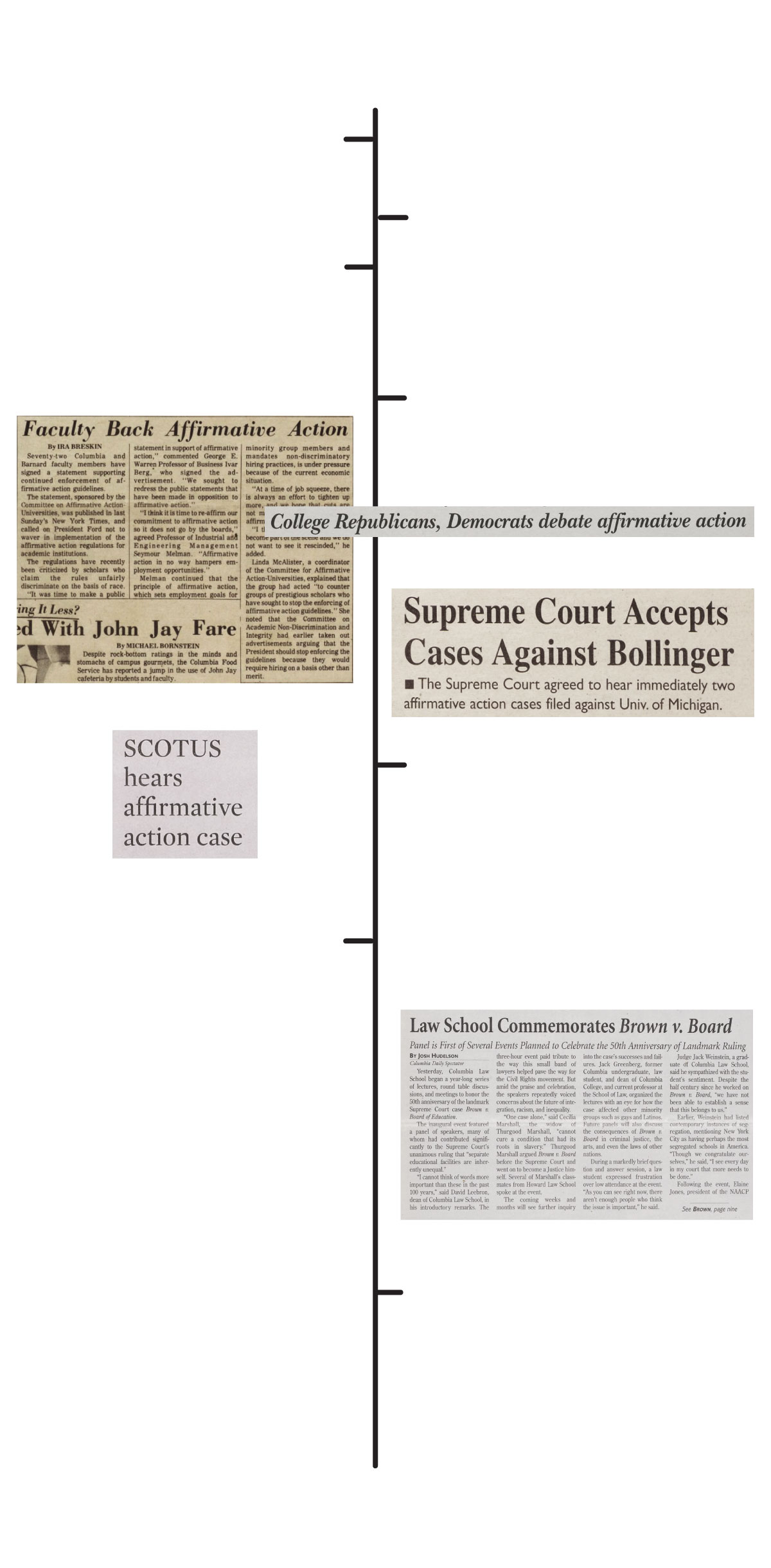 A history of affirmative action at Columbia and Barnard